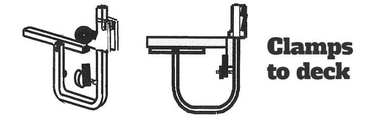 Mounts for the Docksider Kayak Rack and Paddle Board Rack | Dock Craft