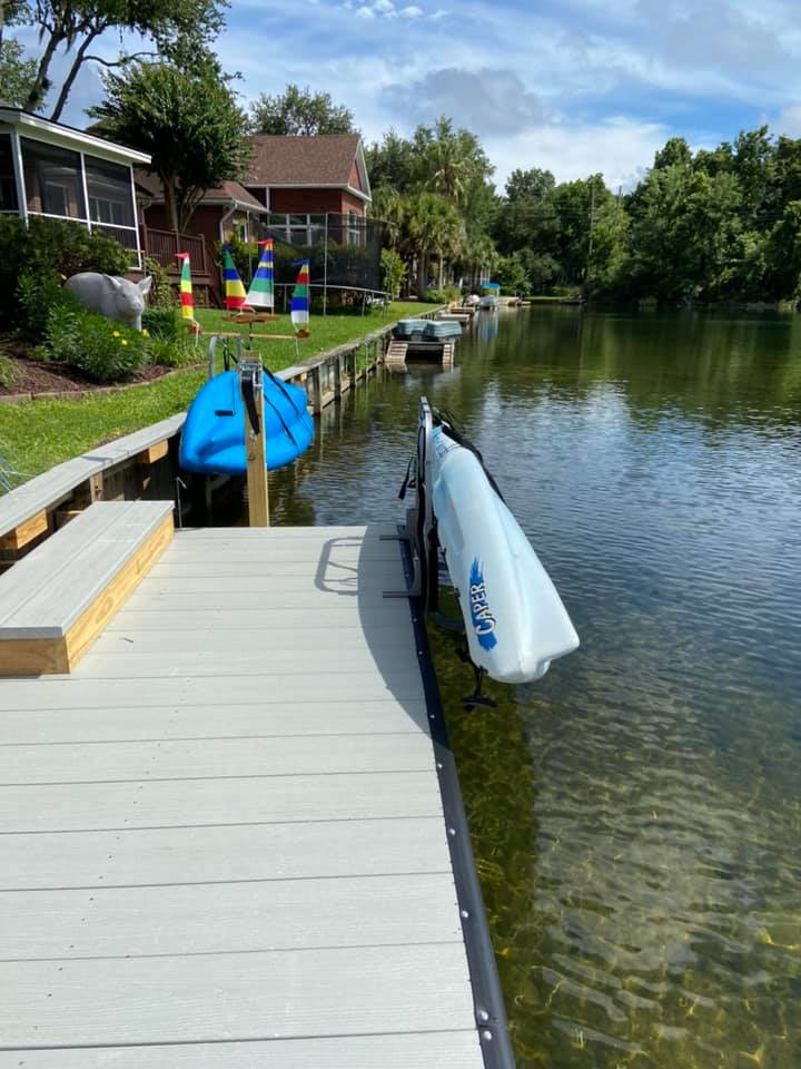 Kayak Lift & Storage Rack - Dock or Water Entry | Dock Craft