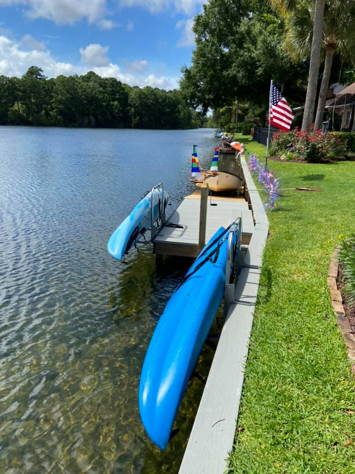 Kayak Lift & Storage Rack - Dock or Water Entry | Dock Craft