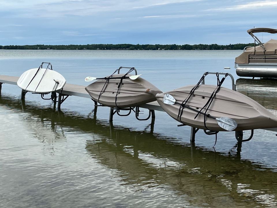 Kayak Lift & Storage Rack - Dock or Water Entry | Dock Craft